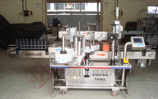 Two Head (Front & Back) Label Applicator, Double Sided Labeller Machine